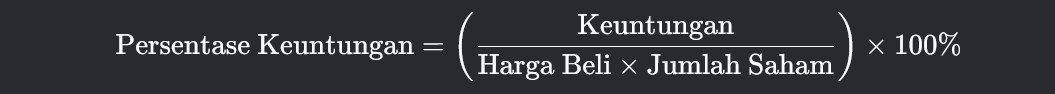 Cara Menghitung Keuntungan Saham dan Contoh Simulasinya – simulasi.net